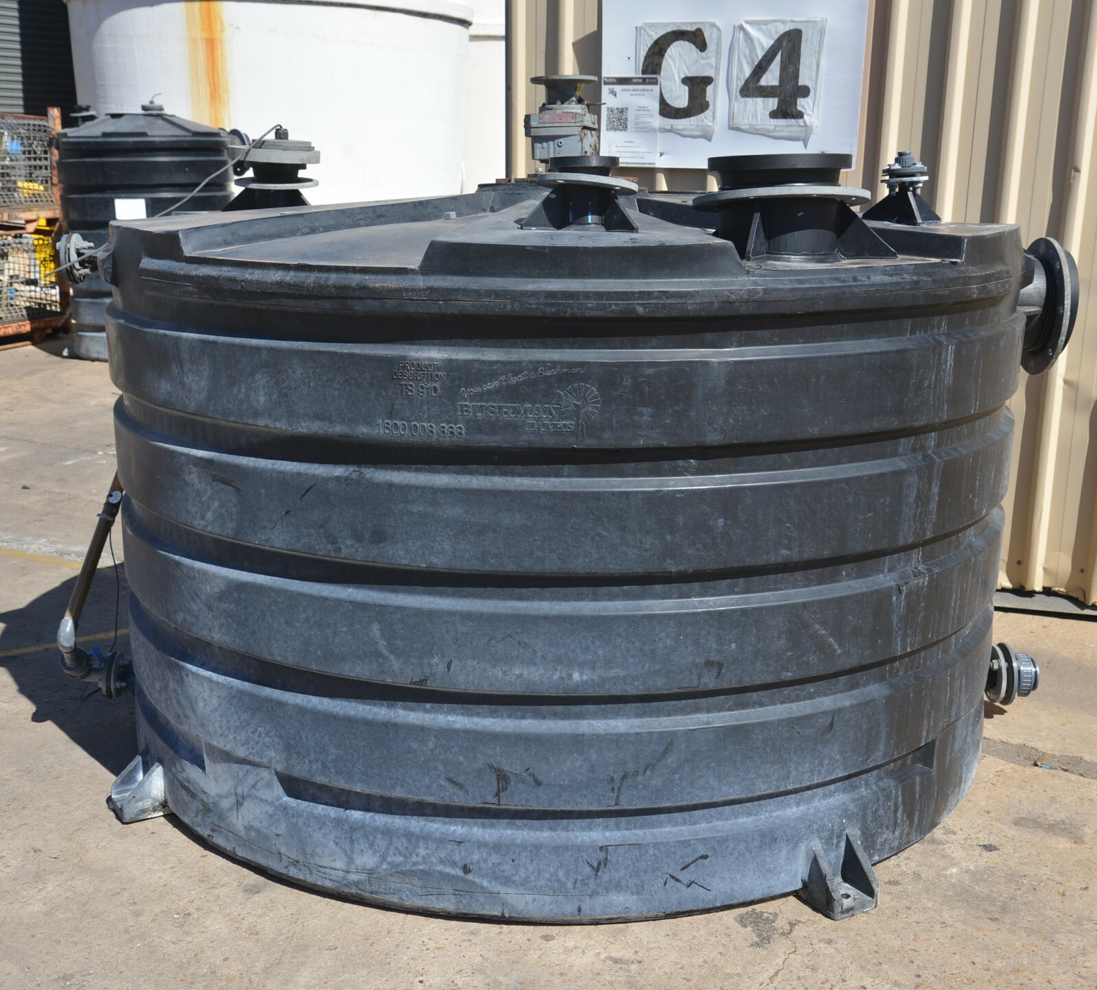 4000L Trade waste water treatment poly tank chemical mixing MIXTEC 1037 ...