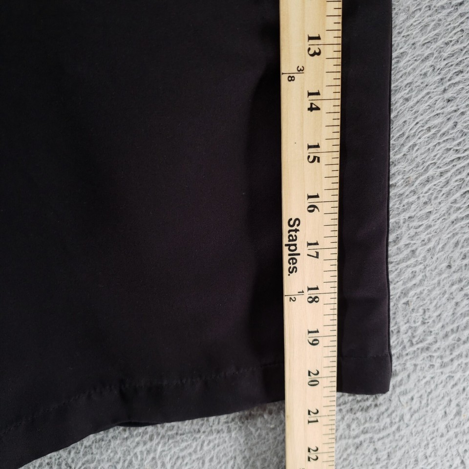 Greg Norman Golf Shorts Mens 34 Black Casual Flat Front Golfing Chino ...