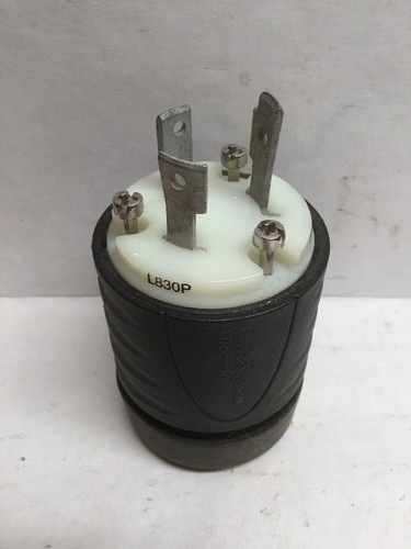 Pass & Seymour L830-P Industrial Twist Turn Locking Turnlok Plug 30A ...