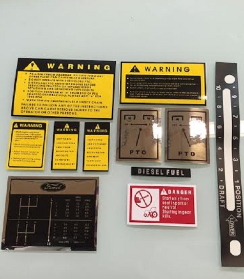 Ford 3600 hood and caution,shift,pto decals | eBay