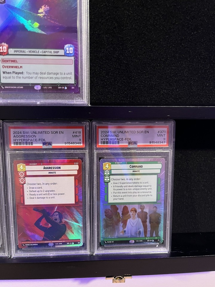 Star Wars Unlimited SOR Complete Hyperspace Foil Legendary Set All 16 ...