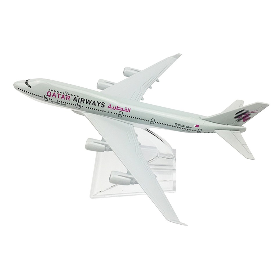 1:400 Alloy B747 Qatar Airways Airplane Model Diecast Plane With ...