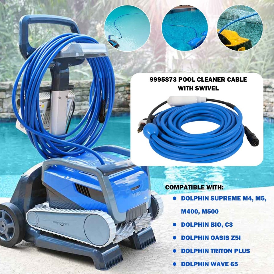 9995873 DIY Swivel Cable 3 Wire 18M for Dolphin Pool Cleaners SupremeM4 ...