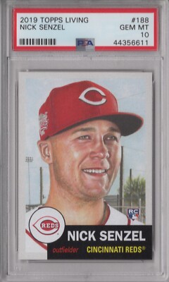 Nick Senzel 2019 Topps Living PSA 10 Gem Mint Graded Card Reds Rookie ...
