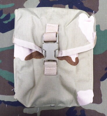 USGI 3-Color Desert DCU Camouflage Molle II 200-Round SAW Gunner Pouch ...