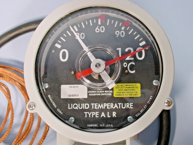 QUALITROL 105-262-01 INDICATOR LIQUID TEMP GE 346A8040LBP21 for sale ...