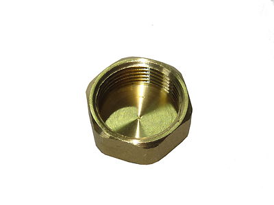 3/4" BSP Brass Blanking Cap / Blank Nut - Brass Fitting With Female ...