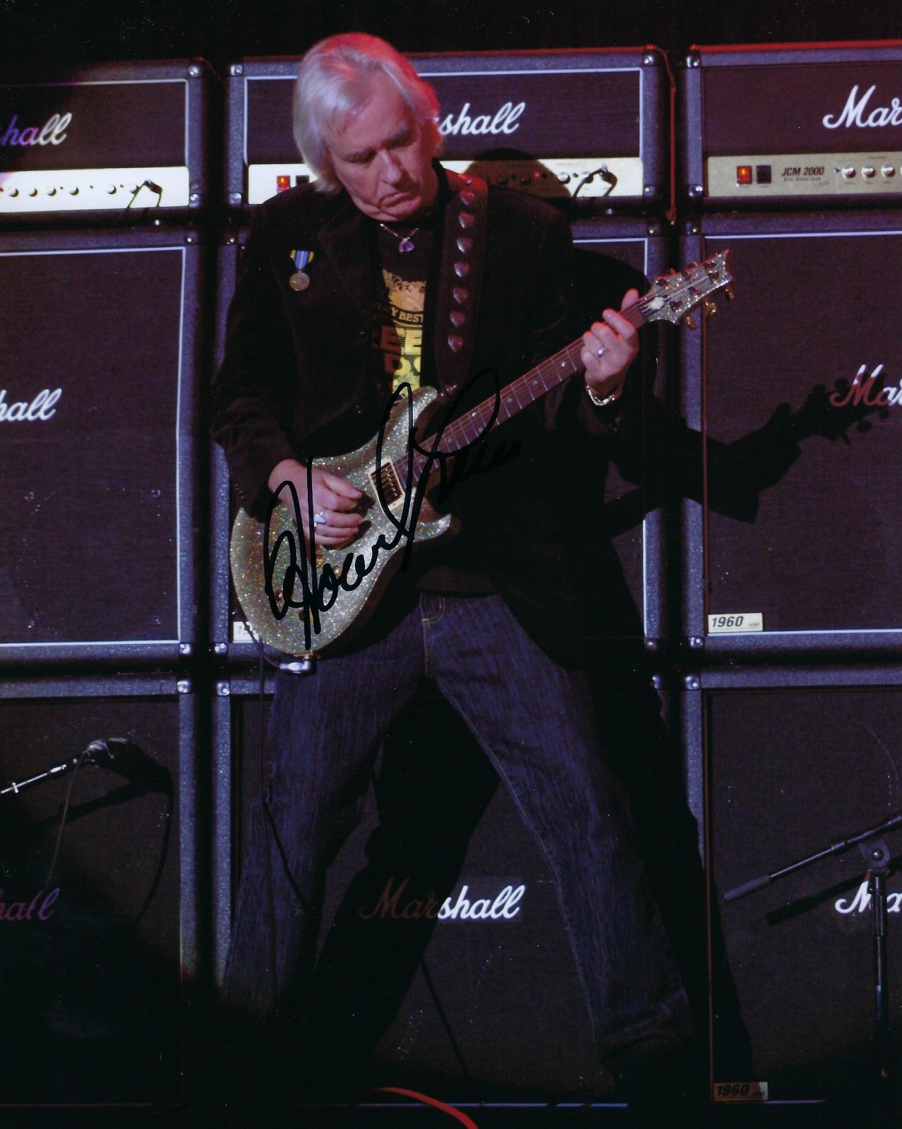 GFA Heart Guitarist * HOWARD LEESE * Signed Autograph 8x10 Photo PROOF ...