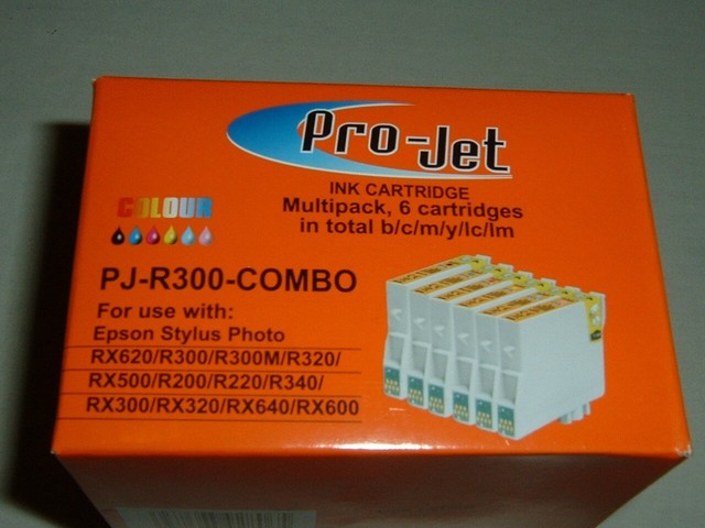 2 of Full Set ProJet Compatible Ink Cartridges for Epson R300 and 11 ...