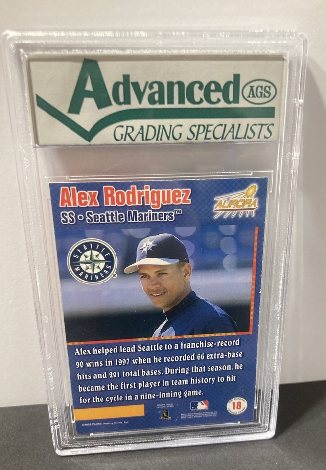 1999 Aurora Pennant Fever # 18 Alex Rodriguez AGS 9 Mint | eBay