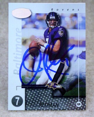 Chris Redman - Signed/Autographed 2002 Quantum Leaf Card #5 - Baltimore ...