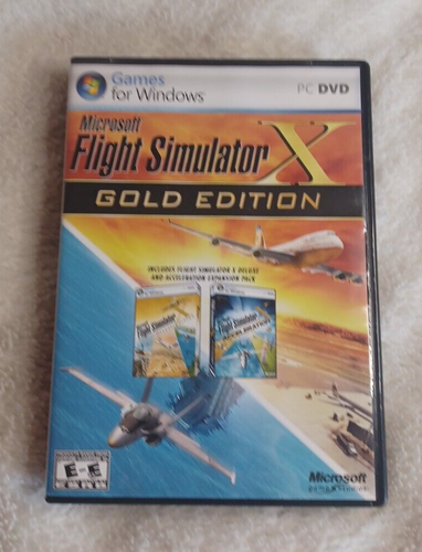 Microsoft Flight Simulator X: Gold Edition (PC: Windows, 2008) Complete ...