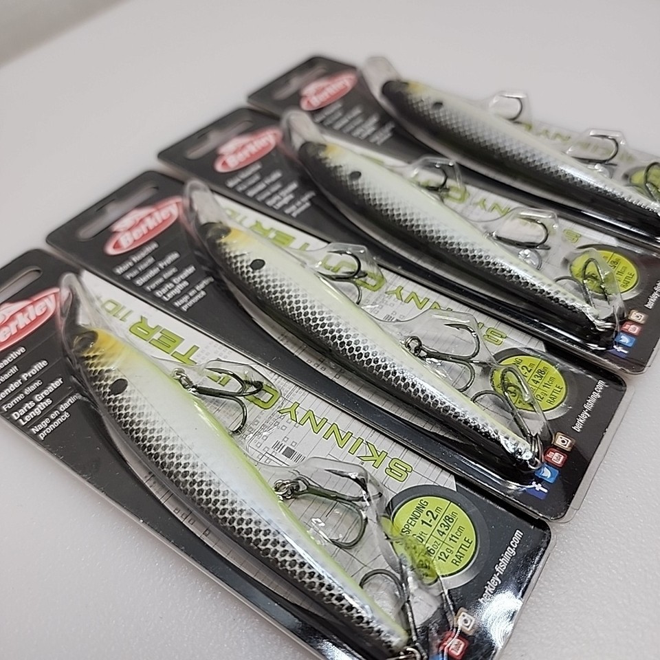 12 BERKLEY SKINNY CUTTER 110 SHALLOW 4-3/8" Jerk Bait Lot 7/16OZ Lures ...