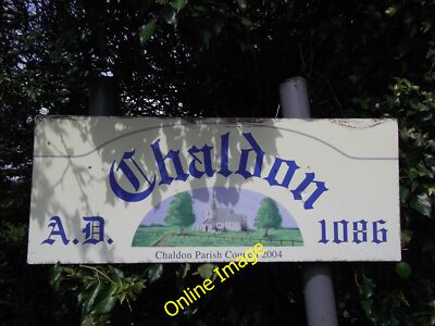 Photo 6x4 Chaldon Village Sign Caterham On Hilltop Lane.See [[2952250 ...