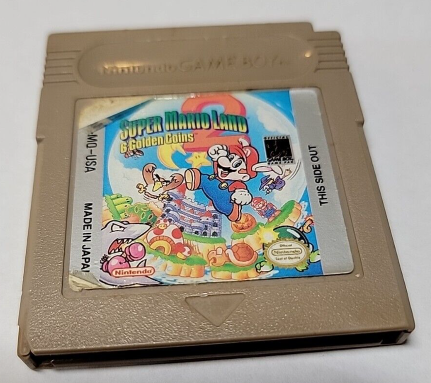 Super Mario Land 1 and 2 (Nintendo Game Boy, 1989) - Tested Authentic ...