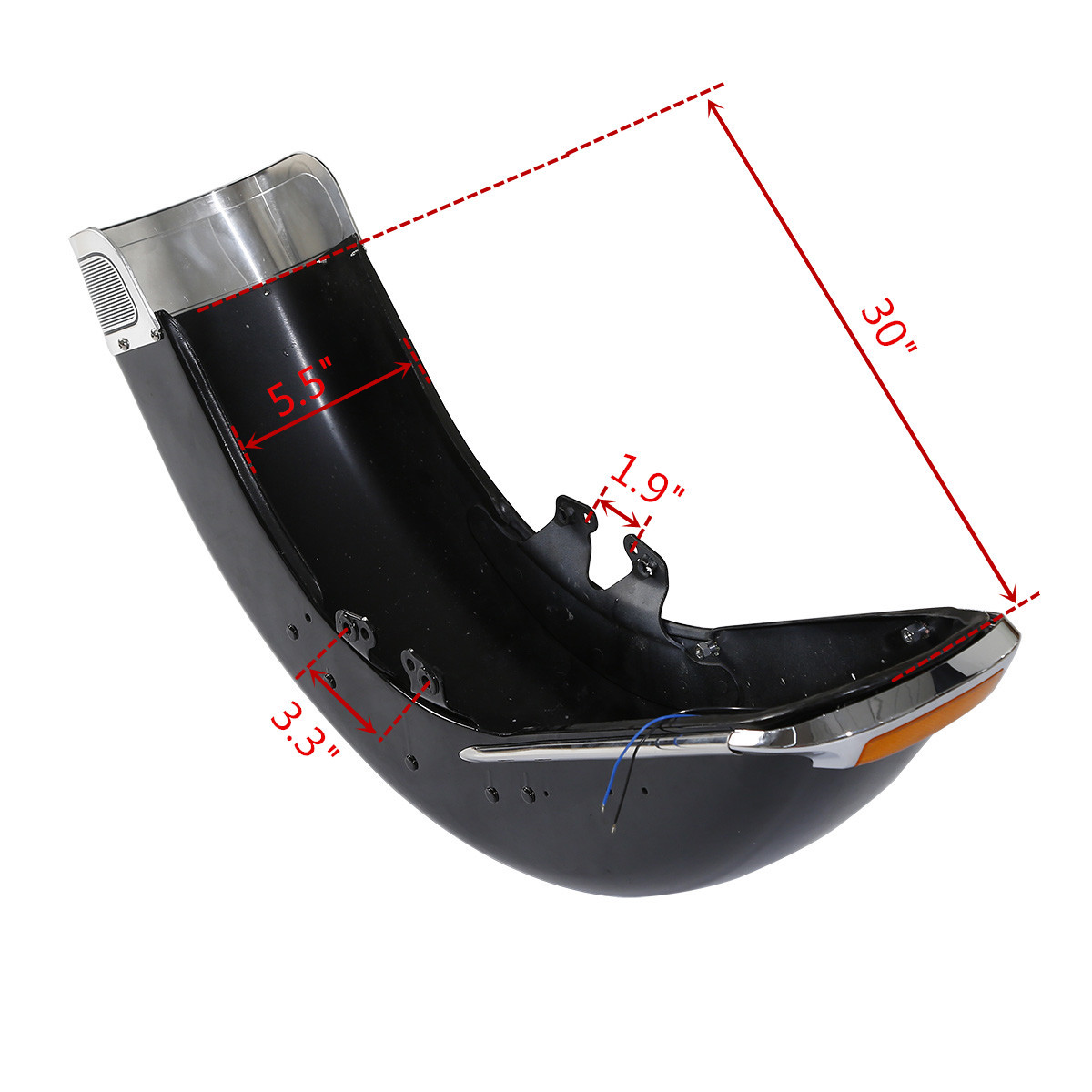 Front Fender Assembly Fit For Harley Electra Glide Ultra Limited Tri ...