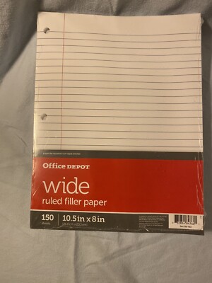 Wide Ruled Notebook Paper 150 Sheets NEW | eBay