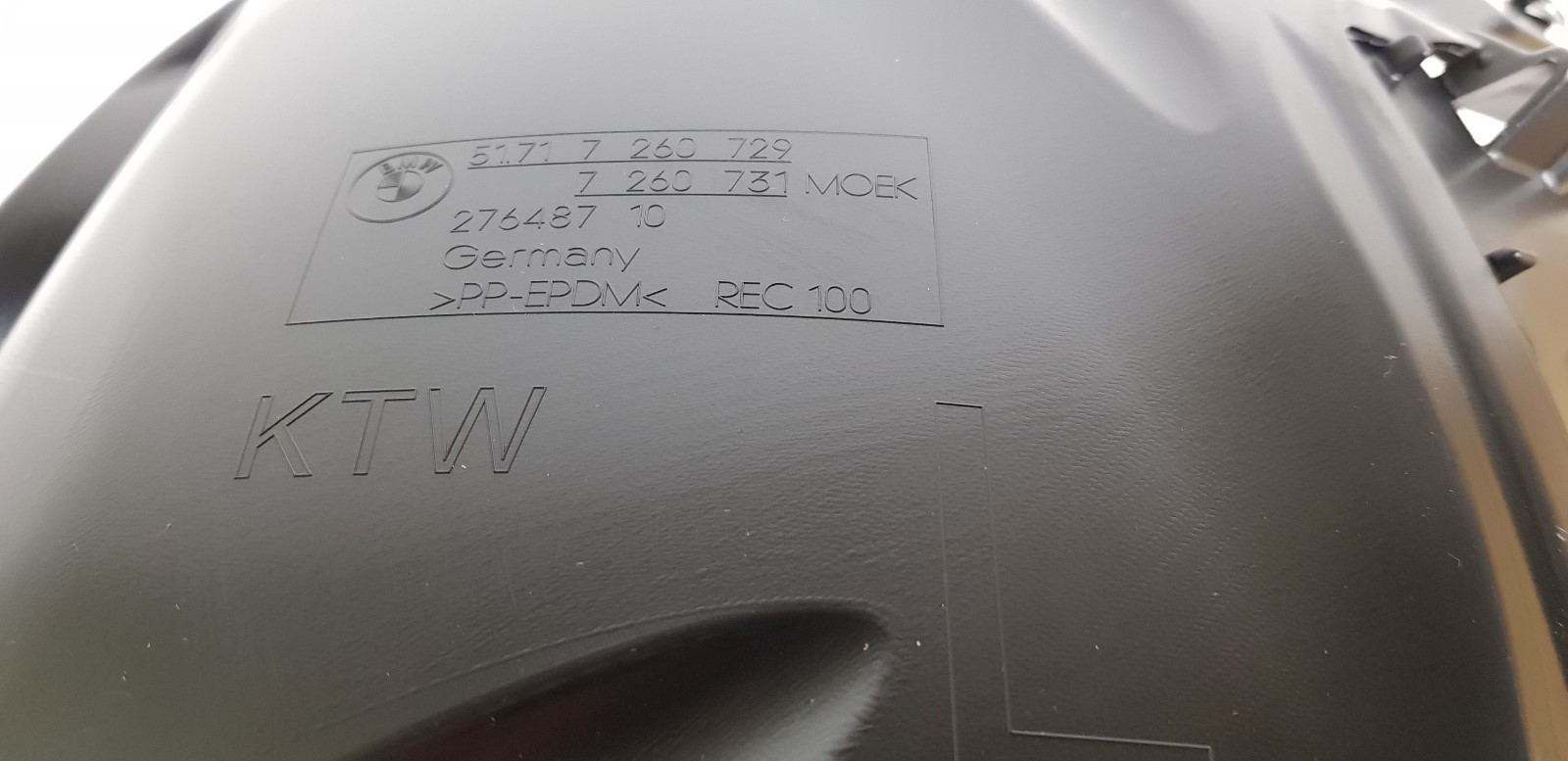 2014-2016 BMW 4 Series F32 F33 F36 LCI Fender Liner Splash Guard ...