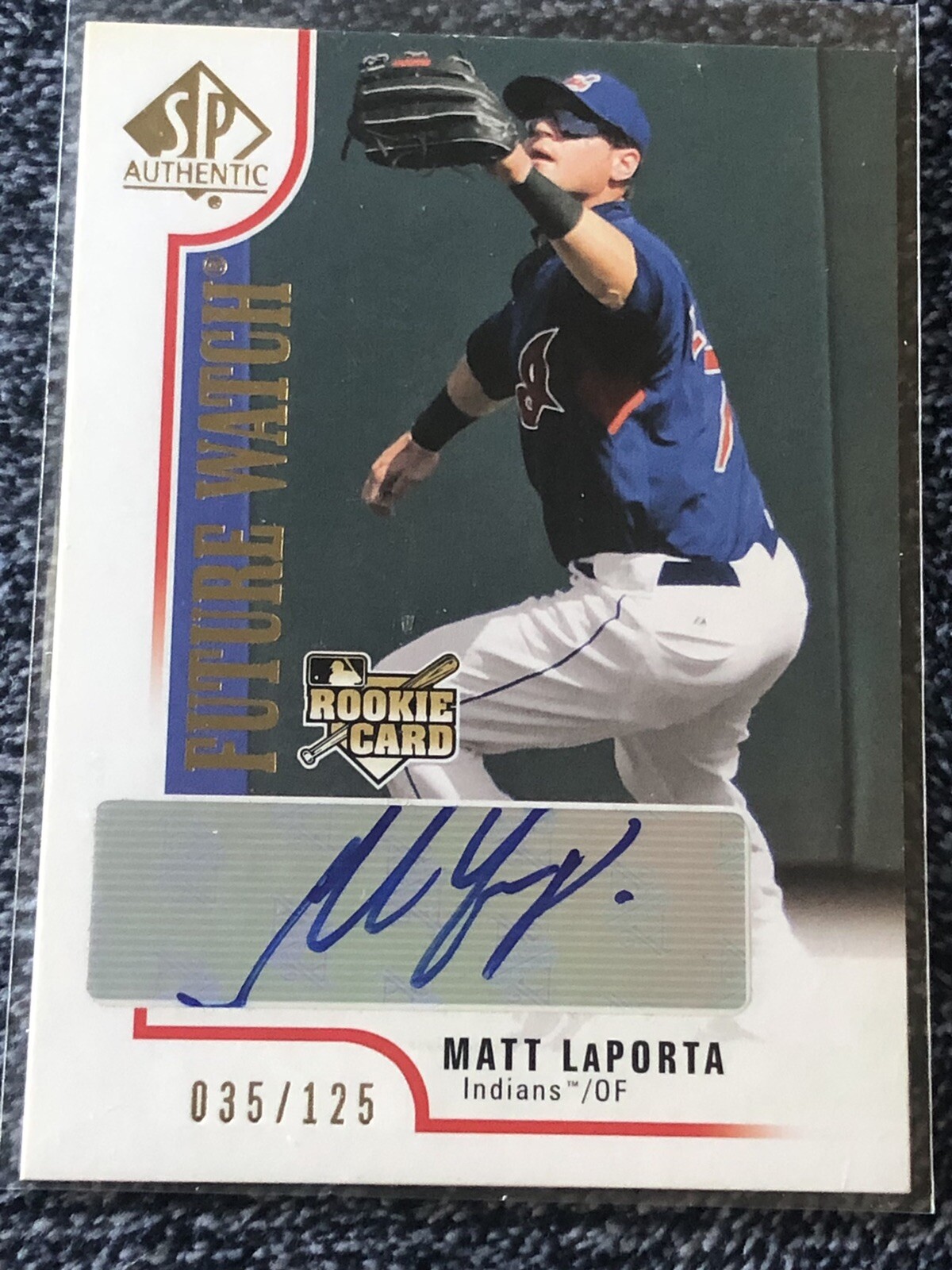 2009 SP Authentic Gold /125 Matt LaPorta #228 Rookie Auto RC | eBay