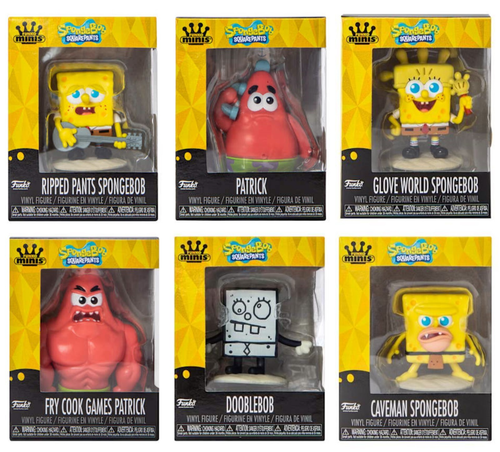 SpongeBob Squarepants - Funko Minis - Complete Set of 6 with Display ...