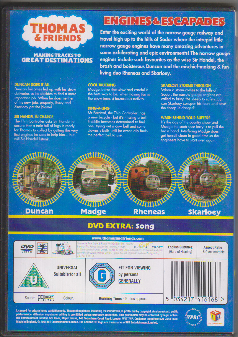 Thomas the Tank Engine and Friends UK Region 2 Pal DVDs ---- (select ...