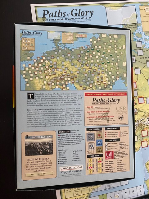 Paths of Glory GMT Games 2018 Deluxe Edition Unpunched Counters for ...