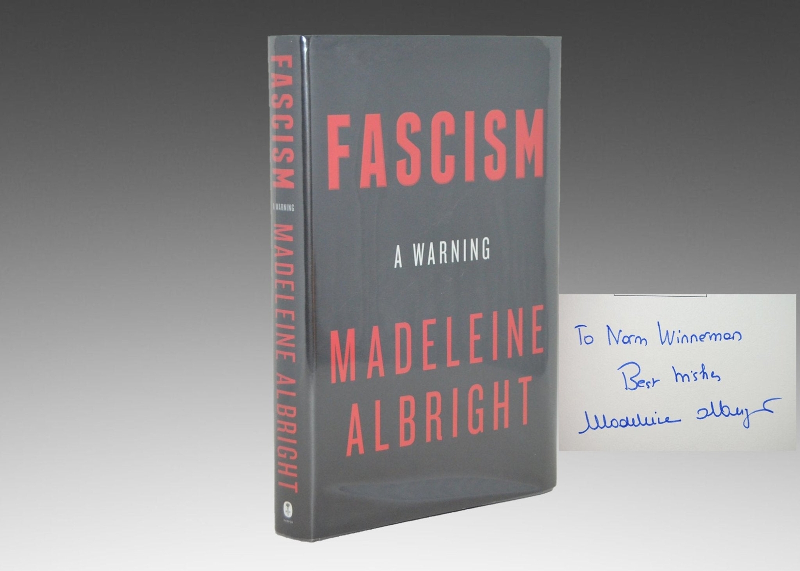 Signed – Fascism: A Warning by Madeleine Albright 2018 | eBay