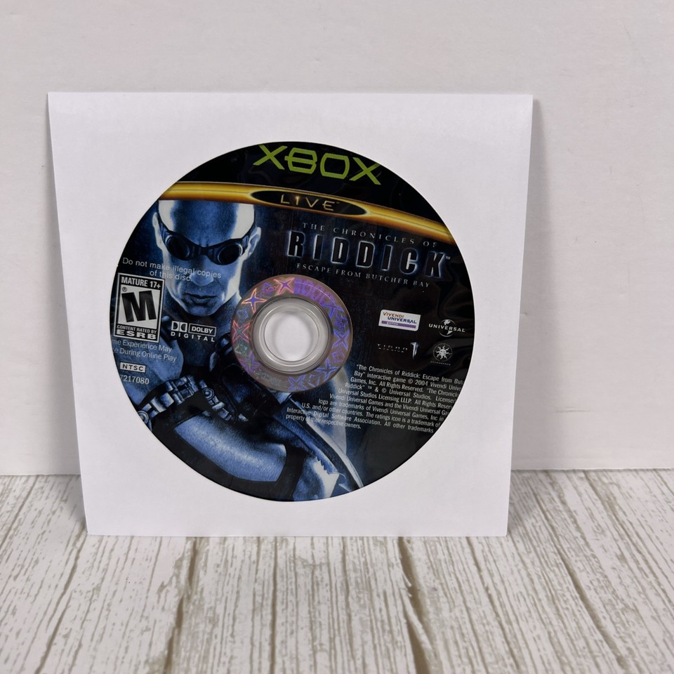 The Chronicles of Riddick: Escape from Butcher Bay, - Xbox - Disc Only ...