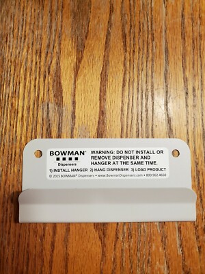 Bowman Mfg Co 2-5/8"H x 9/16"D x 5-1/2"W Steel Wall Hanger, Beige Beige Powder | eBay