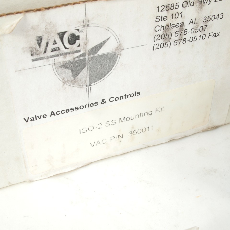 = VAC Valve Control Mounting Kit ISO-2 SS 350011 | eBay
