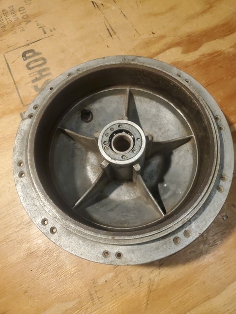 1971 Triumph BSA TLS 8" Drum Brake Front Wheel Conical Hub T120 Tr6 A65 ...