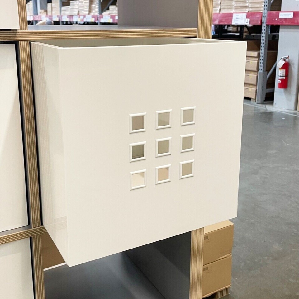 SET OF 4 - Ikea LEKMAN Storage box, white 13x14 1/2x13 " 102.471.38 ...