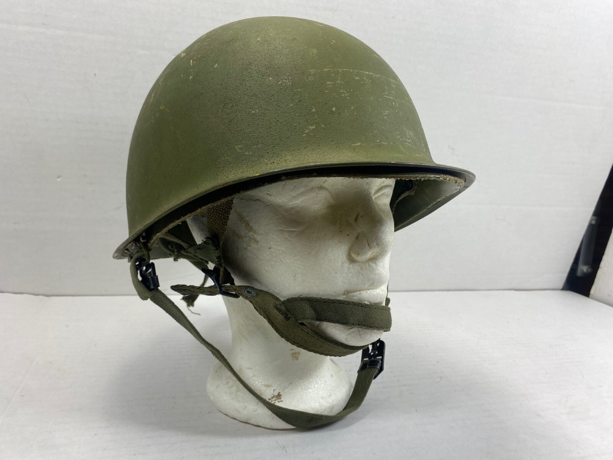 M1c Helmet Sold MINT NEW UNISSUED US WW2 M1 HELMET & LINER JULY 1944