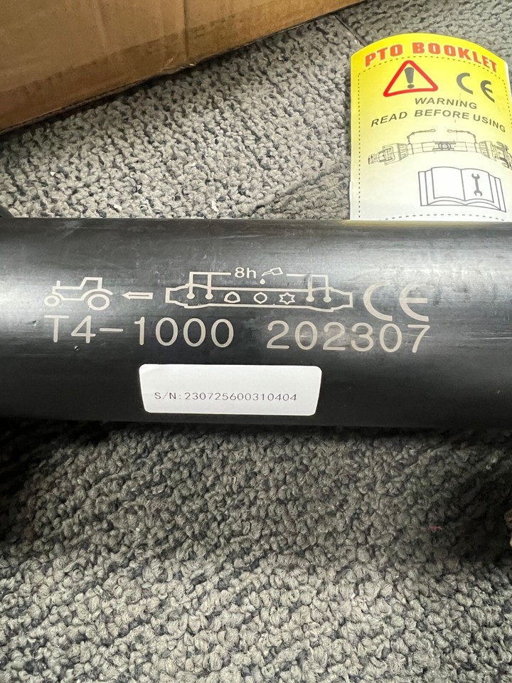 T4-1000 PTO Shaft PTO DriveShaft for Tractor Spline/Round End Black | eBay