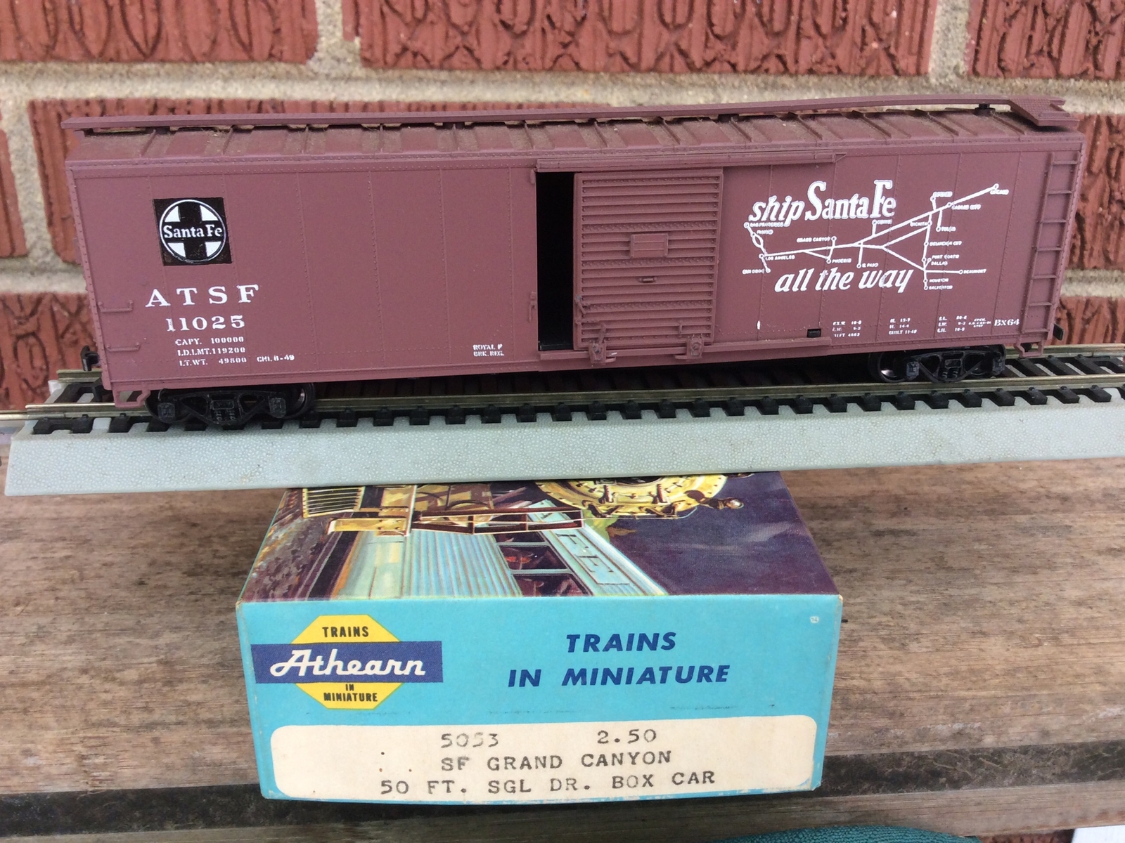 Athearn HO 5053 ATSF Santa Fe 'The Grand Canyon Line' 50' Box Car ...