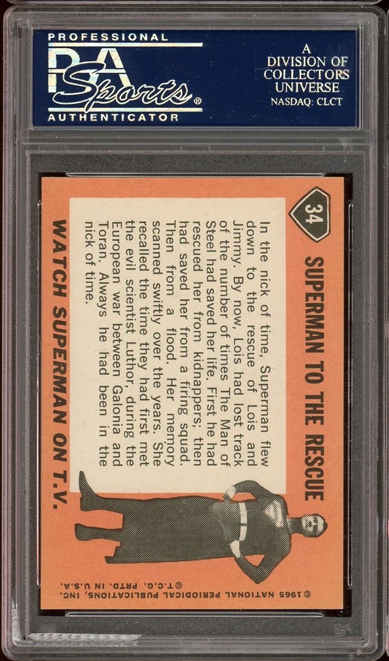 1966 Superman #34 Superman To The Rescue PSA 9 | eBay