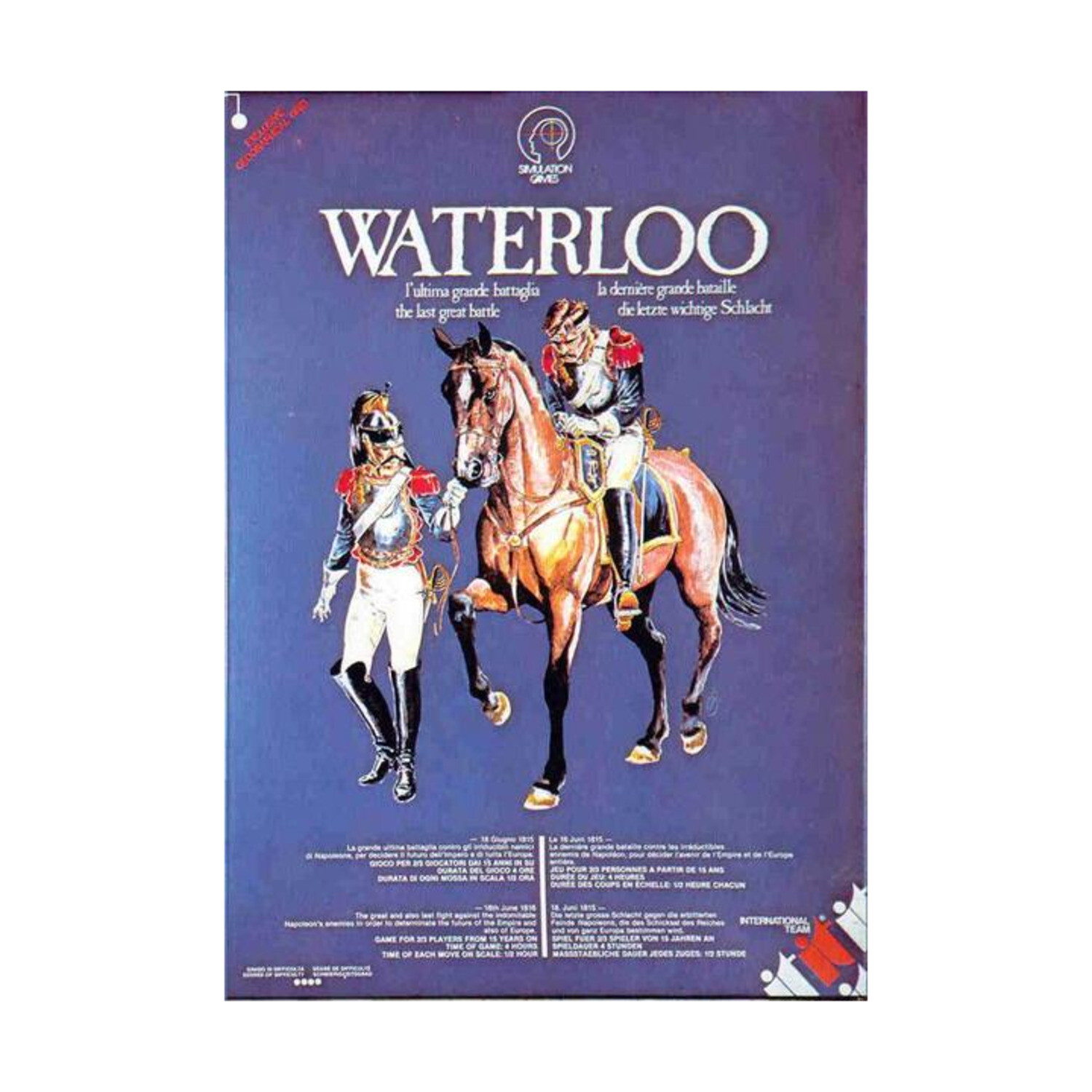 International Team Wargame Waterloo Box Fair/VG+ | eBay
