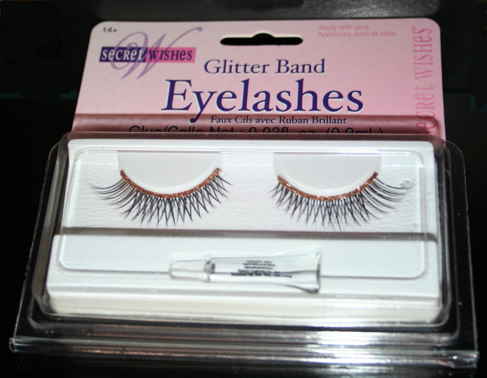 Glitter Band Eyelashes metallic false lashes beauty party stage costume ...