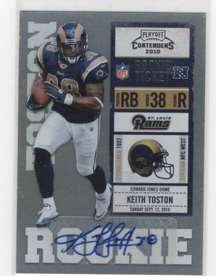 2010 Panini Contenders Keith Toston Rookie Auto Ticket | eBay