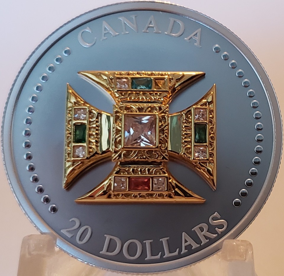 ST. EDWARD’S KING CROWN Queen Memory Mark 2023 CANADA 1oz Pure Silver ...