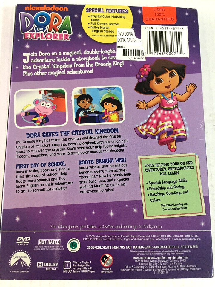 Dora saves the Crystal Kingdom DVD Ships Free Same Day With Tracking | eBay