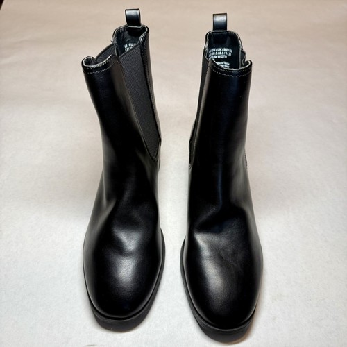 Kenneth Cole Reaction Black Boots Womens 8.5M Salas Pull On Chelsea ...