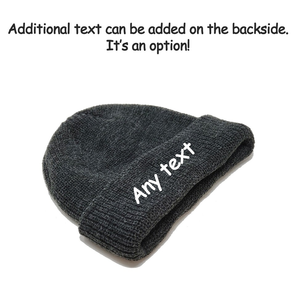 Jack Russell dog embroidered dock docker beanie hat - charcoal grey | eBay