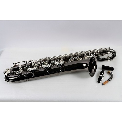 Allora ABS-550 Paris Baritone Sax Black Nickel Body, Silver Keys ...