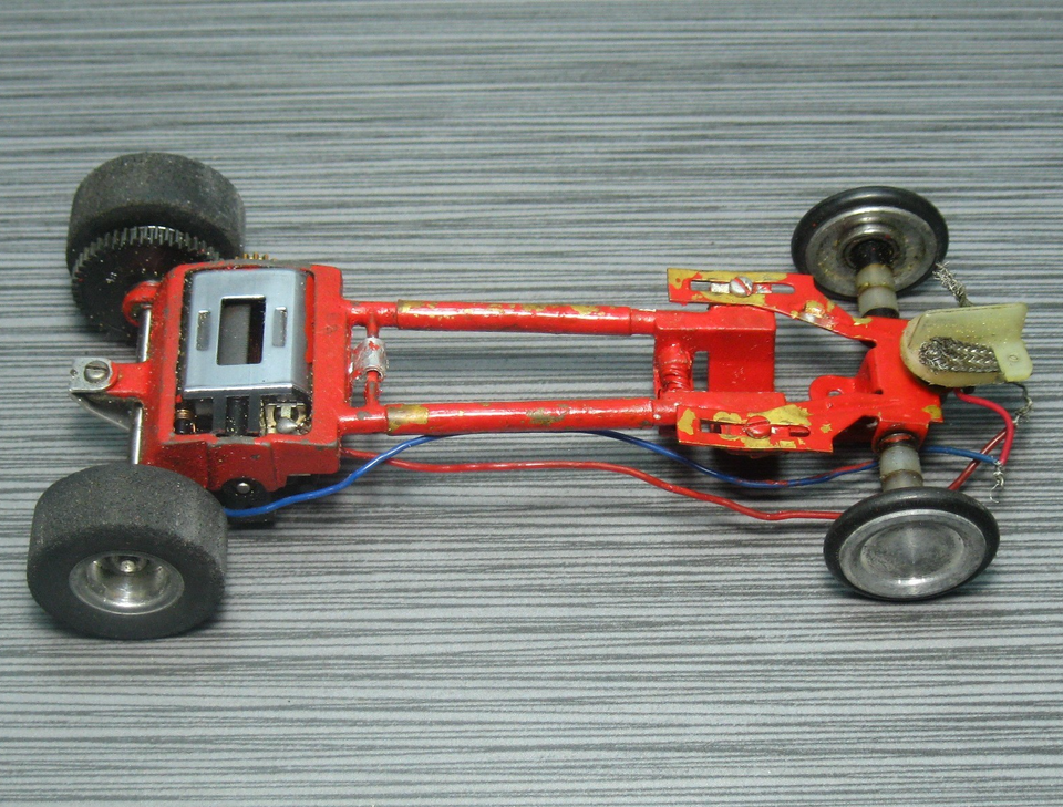 1960's SLOT CAR COX/Monogram Custom Extended Drag Mag CHASSIS VINTAGE 1 ...