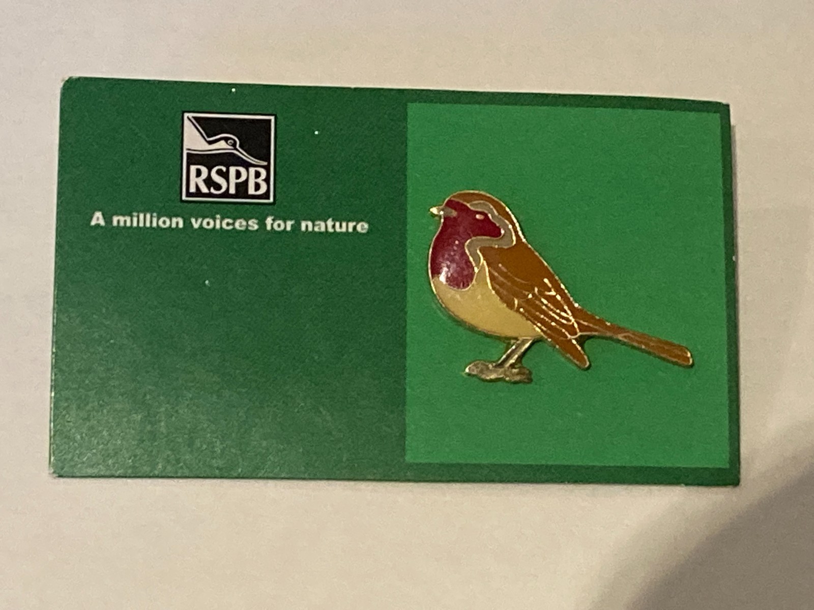 RSPB “Robin” Enamel Butterfly Pin Badge (MF053) | eBay UK