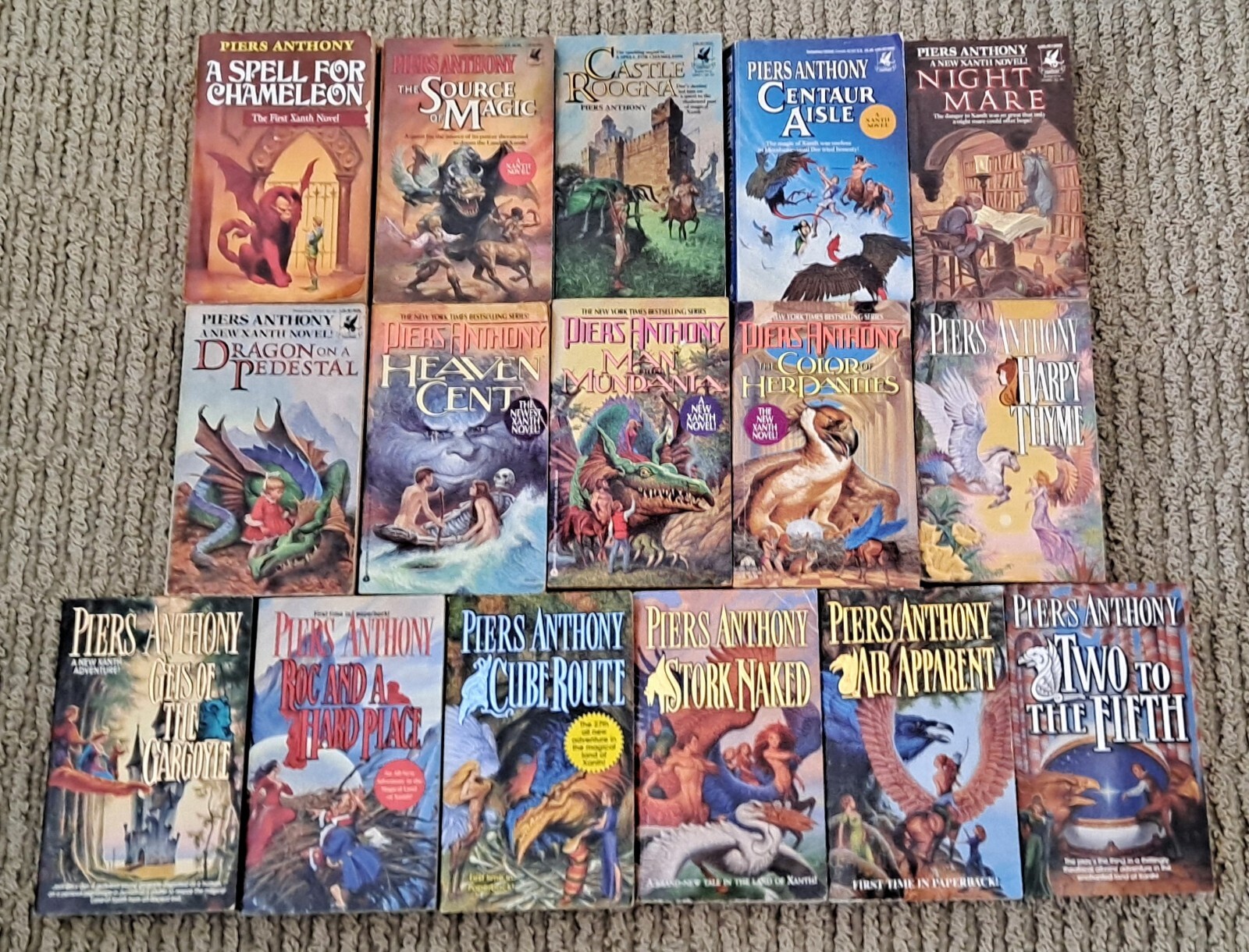 NICE LOT OF 19 XANTH NOVELS by PIERS ANTHONY ~ WOW! | eBay