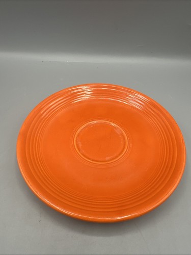 Vintage Fiesta Radioactive Red Saucer Fiestaware 1950s Unmarked ...