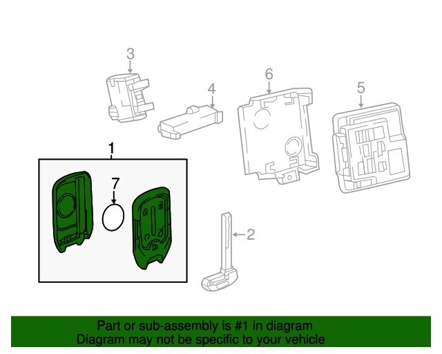NEW ACDelco Smart Key Keyless Remote Fob 13521090 Buick Enclave 2018 ...