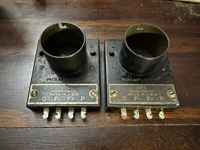 1 pair Western Electric 100-L metal vintage tube sockets | eBay